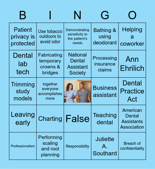 Professional Dental Assistant Bingo Card