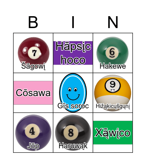 HoCak Bingo! Bingo Card