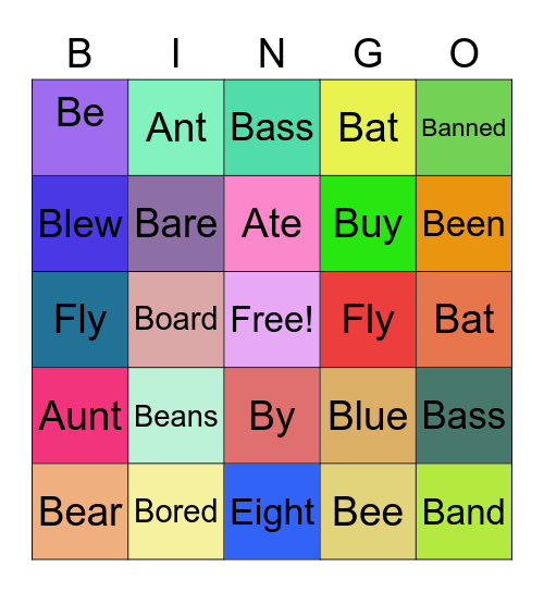 Bakers mark Bingo Card