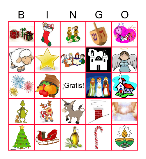 La Navidad y más Bingo Card