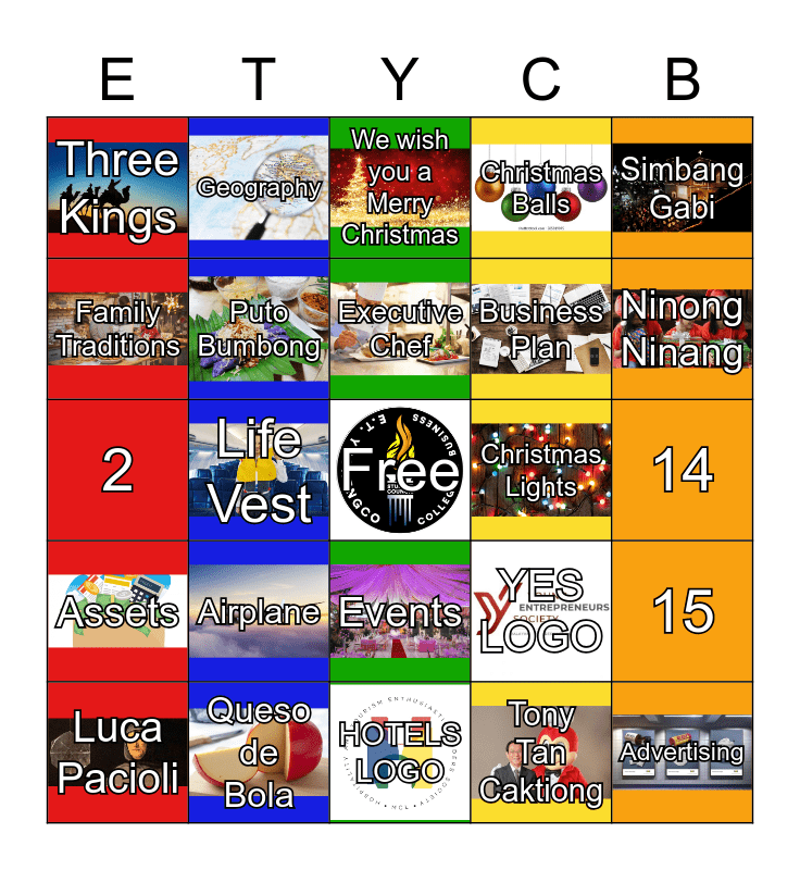 Bingo Blast! Bingo Card