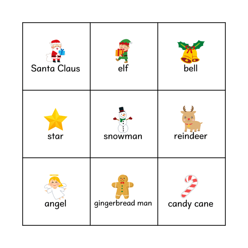 Merry Christmas Bingo! Bingo Card