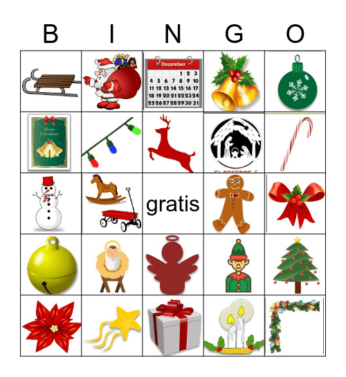 La Navidad Bingo Card