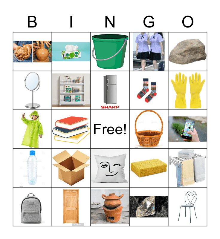 Properties of Materials Bingo Card
