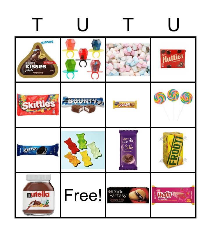 ITS ALL SUGAR Bingo Card