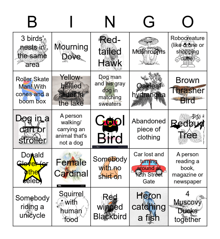 January Park BINGO!! Bingo Card