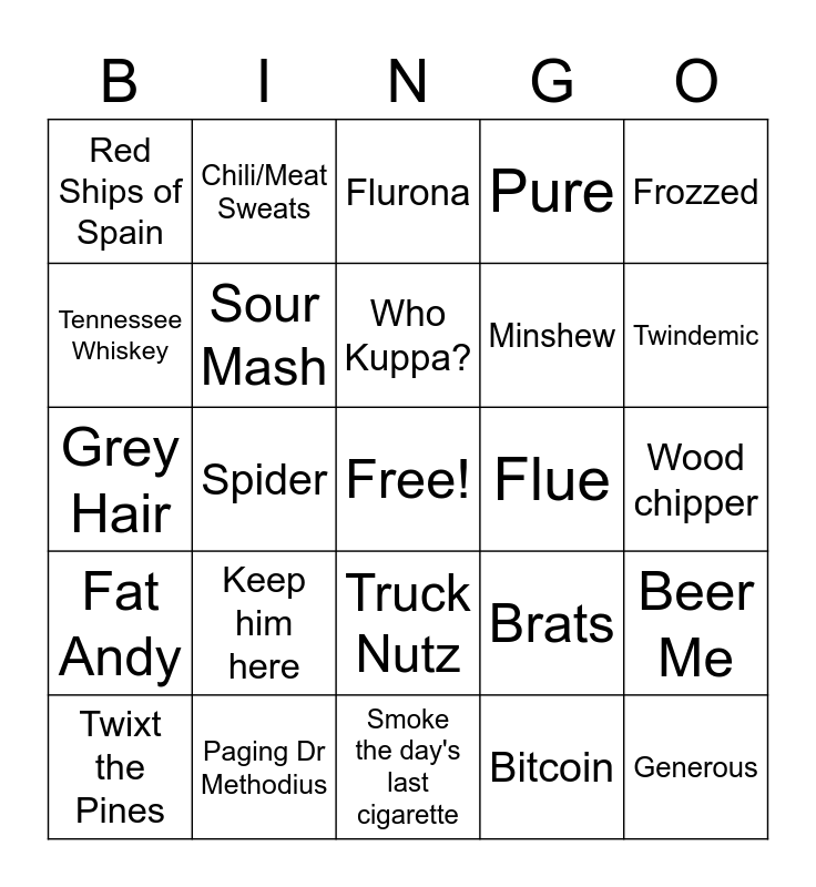 CW Double Deuce Bingo Card