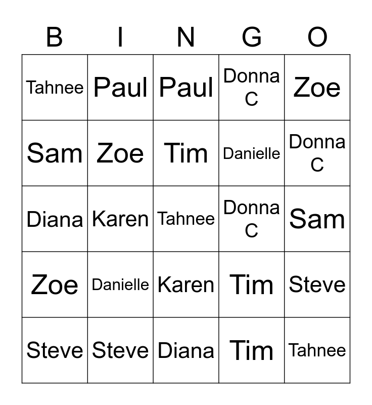 COVID SICK BINGO Card