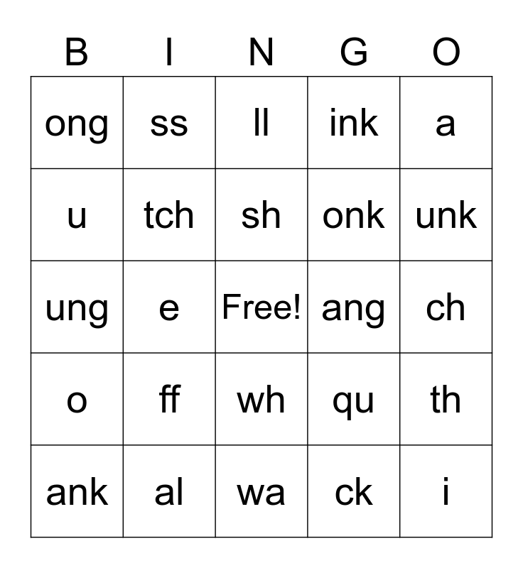 SPIRE Level 2 Bingo Card