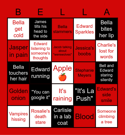 Twilight Bingo Card