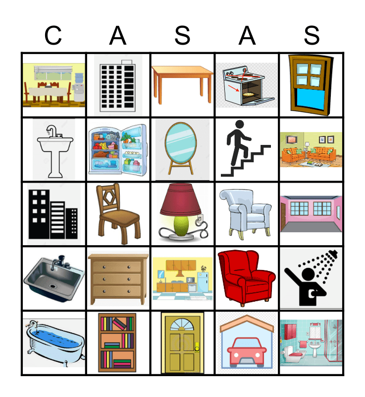 LAS CASAS (todo) Bingo Card