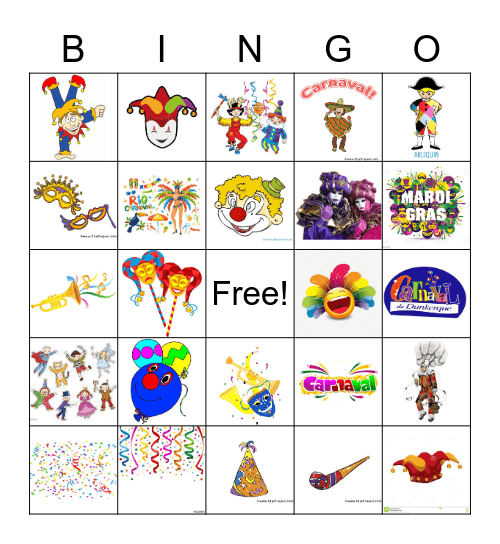 CARNAVAL EPSLA Bingo Card