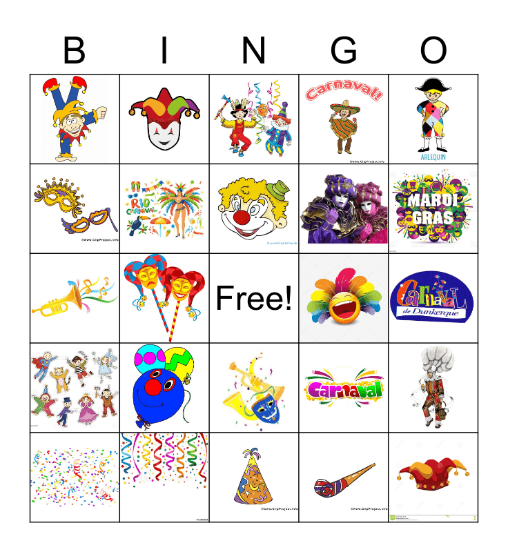CARNAVAL EPSLA Bingo Card
