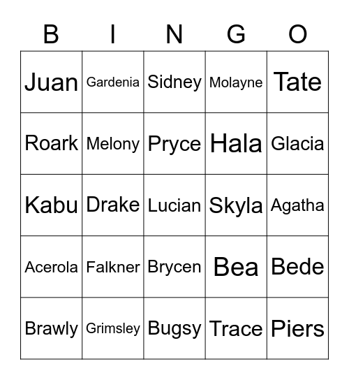 Turtle's Bingo Card (Round 1) Bingo Card