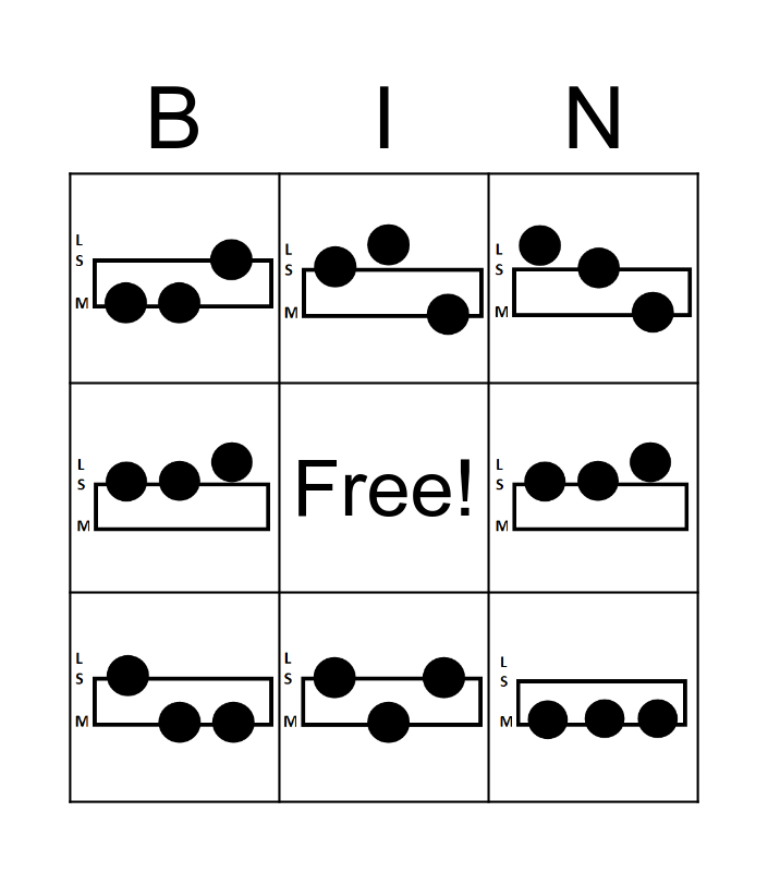 Mi, Sol, La Bingo Card