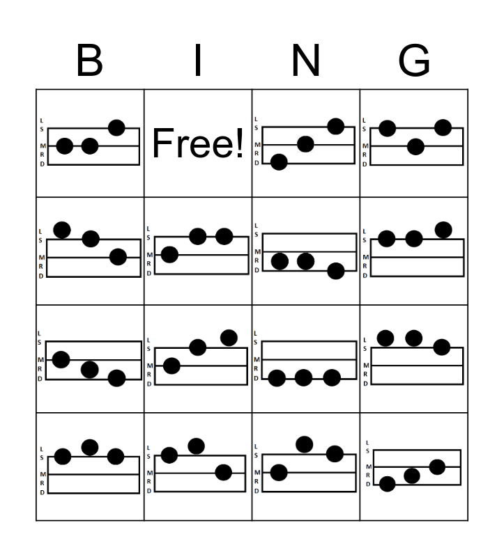 Do, Re, Mi, Sol, La Bingo Card