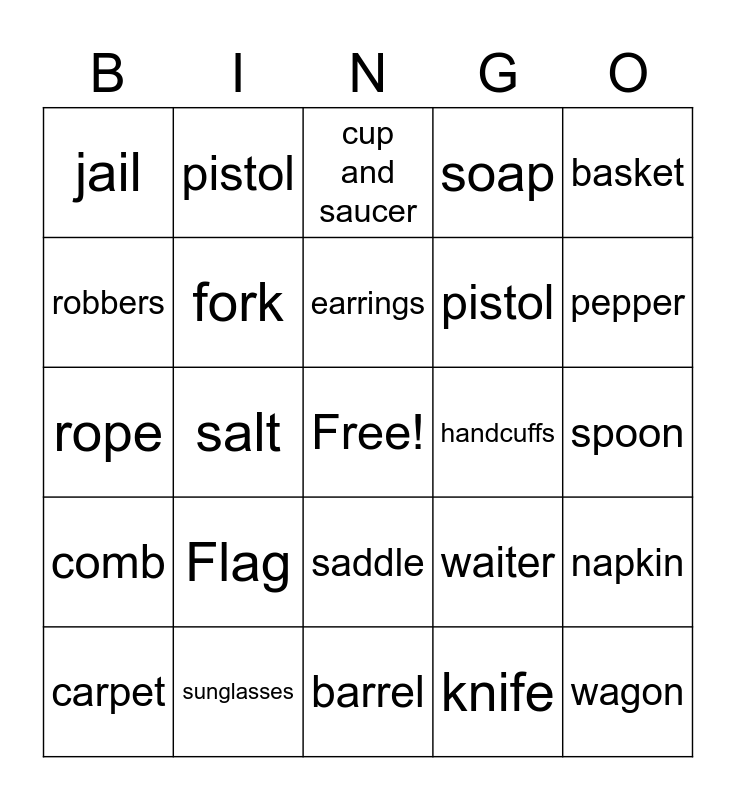 Chps 4-5 Bingo Game Bingo Card