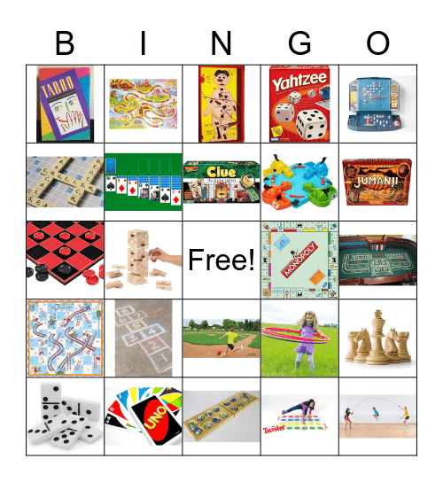 GAMES Bingo Card
