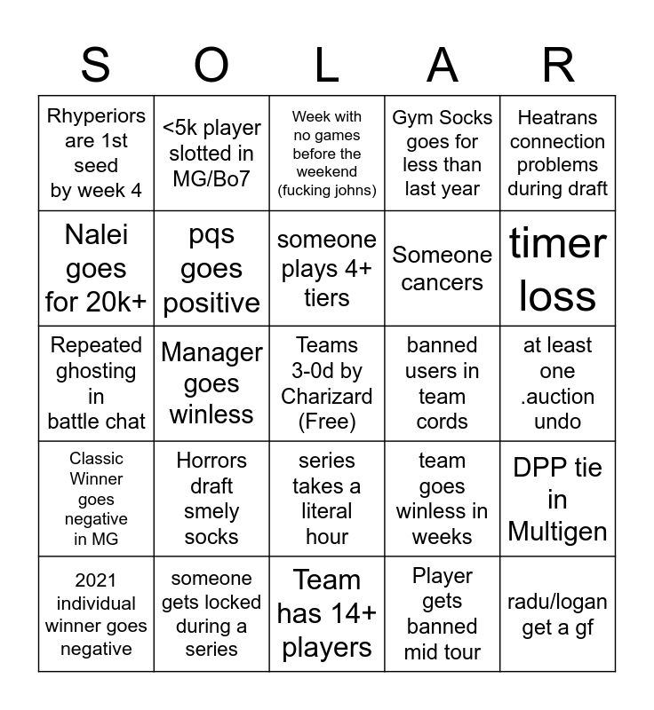 1v1 PL VI Bingo Card