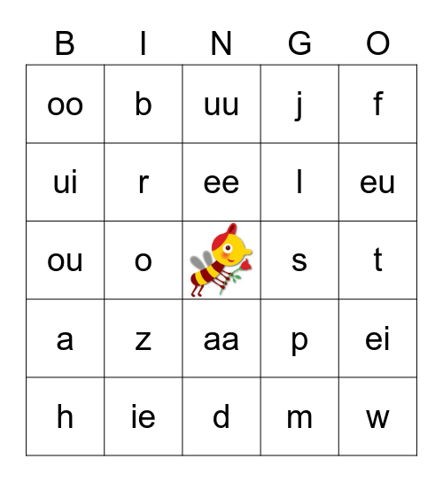 Letterbingo! Bingo Card