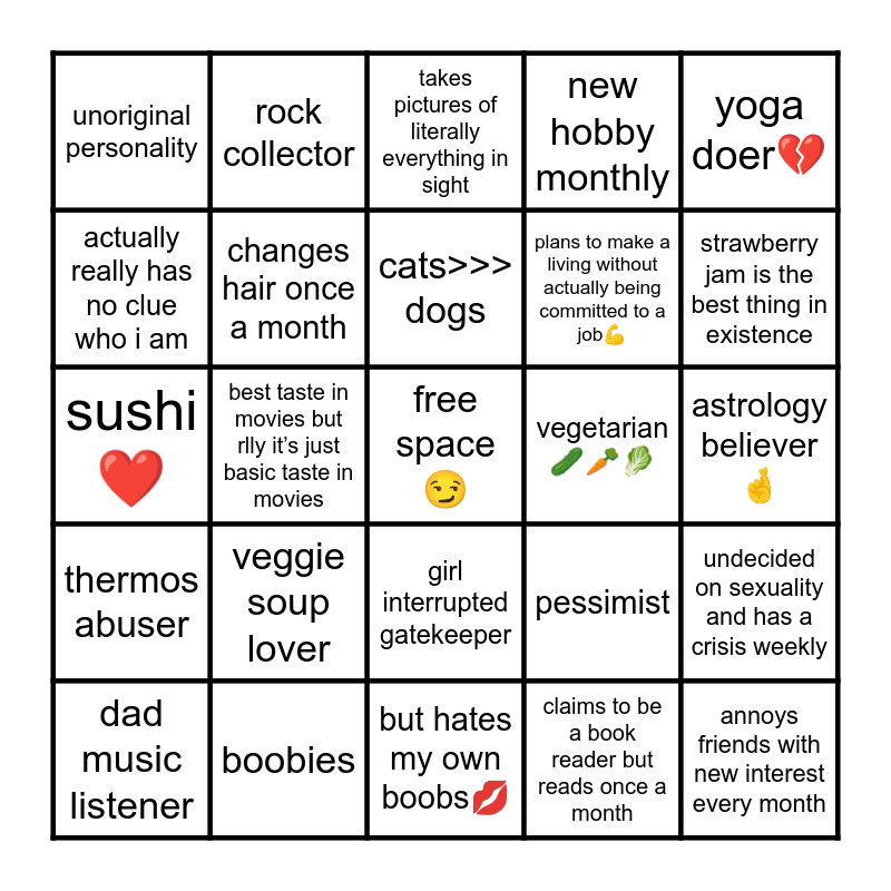 SAGGS AWESOME BINGO Card