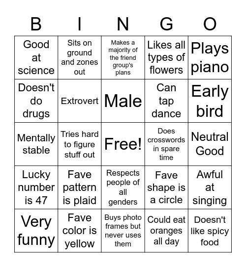 How Much Do You Have In Common With Lil Boi Bingo Card