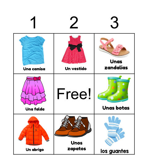 LA ROPA Bingo Card