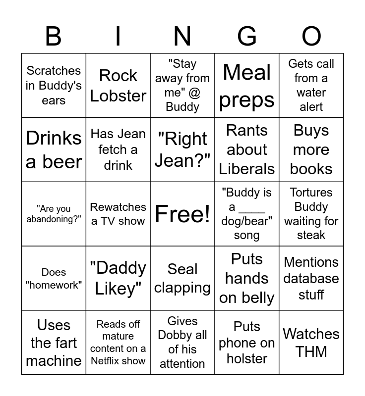 Mark Bingo Card