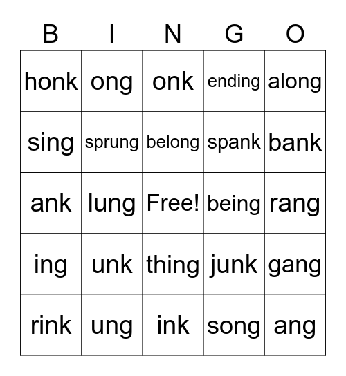 Welded Sounds Bingo Card