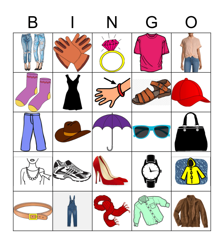 French Clothing - Mme. Attia Bingo Card