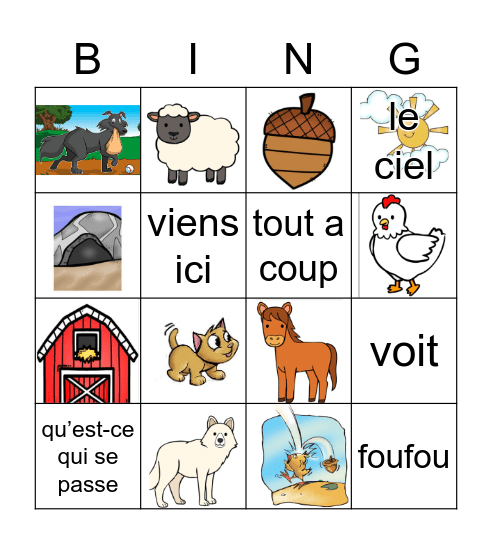 La poule Maboule Bingo Card