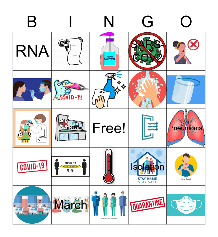 COVID-19 BINGO Card
