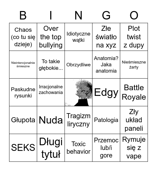 Zgniłe Mango Bingo Card