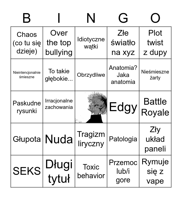 Zgniłe Mango Bingo Card