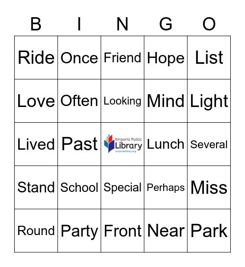 03- Third Grade Words Bingo Card