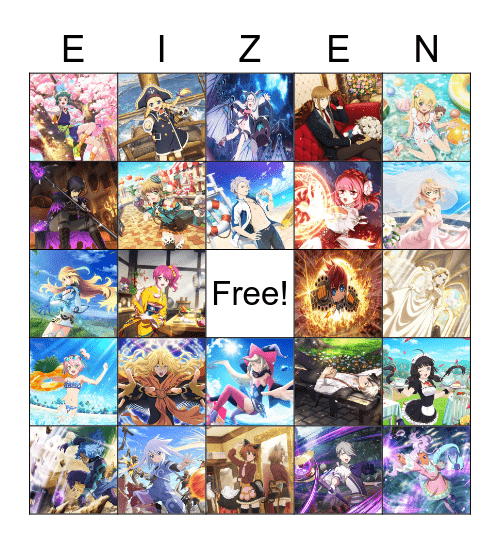 Kay's bingo bazongas Bingo Card