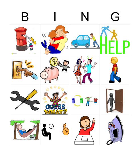 -AR SPANISH VERBS Bingo Card