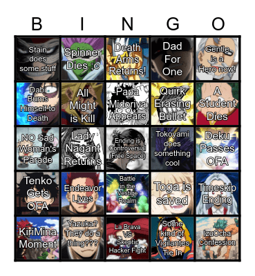 Related Bingo Cards