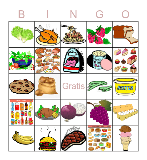 Realidades 1 Chapter 3b Bingo Card