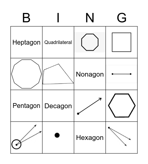 Polygon Bingo Card