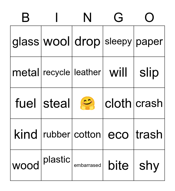 FULL Bingo Card