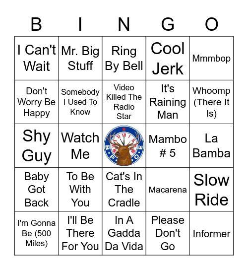 One Hit Wonders Bingo Card