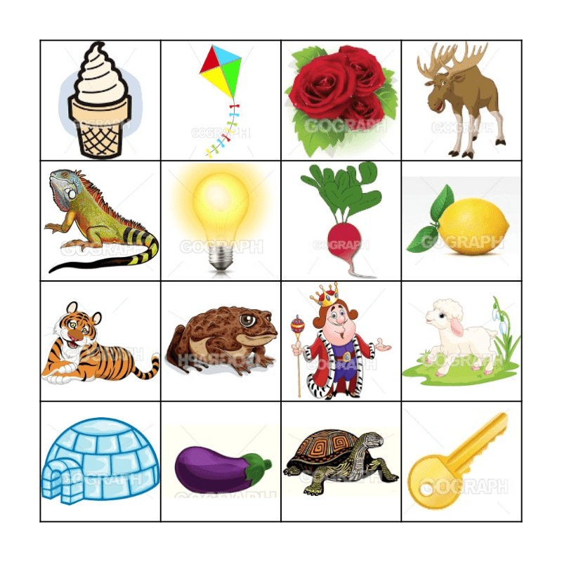 Block 4 Bingo Card