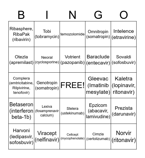 Briova Bingo Card
