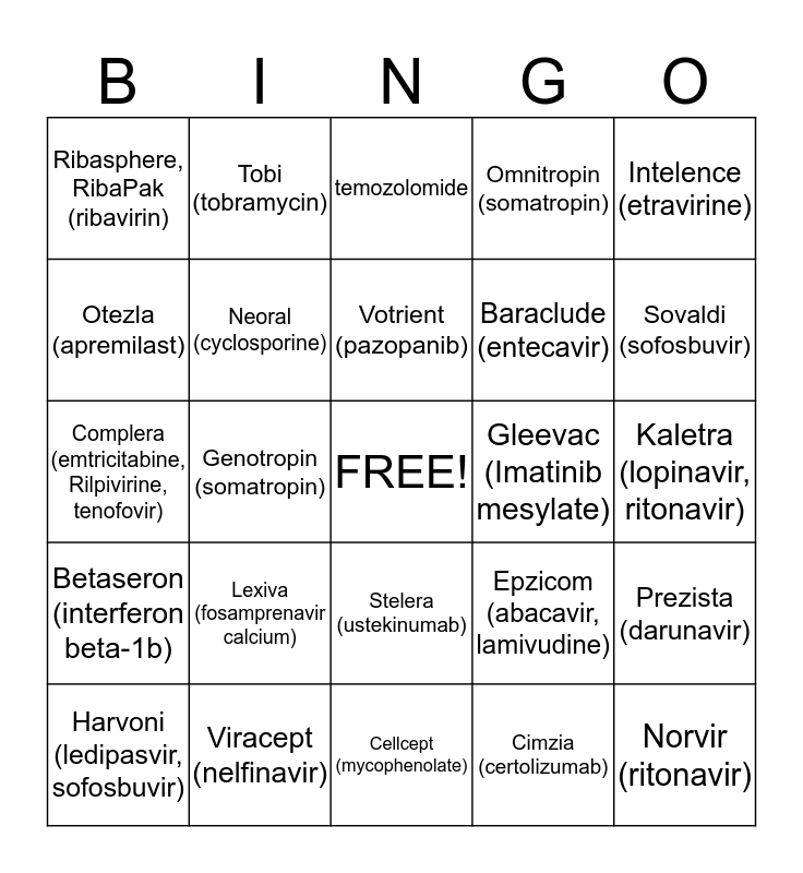 Briova Bingo Card