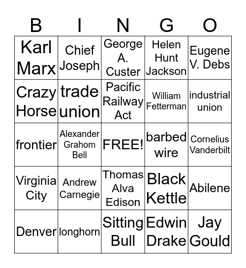 Mr. Burns' Review Bingo Card