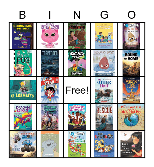 Spring Book Fair Bingo Card