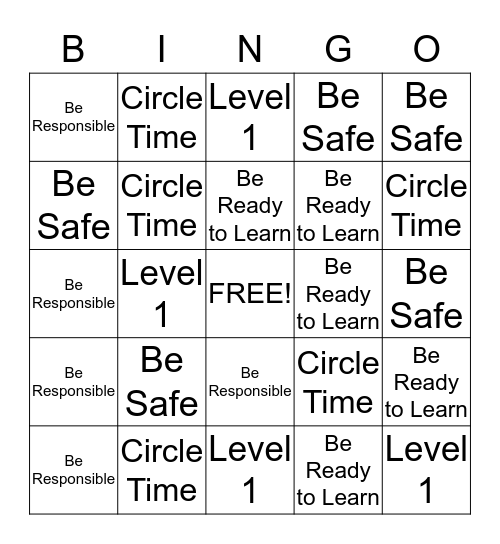 Guidelines for Students Rights and Responsibilities Bingo Card