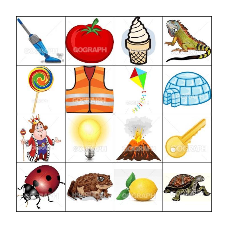 Block 4 Bingo Card