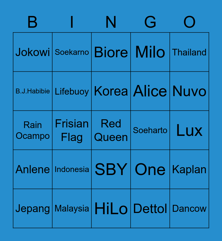 BINGO EVILWORLD Bingo Card